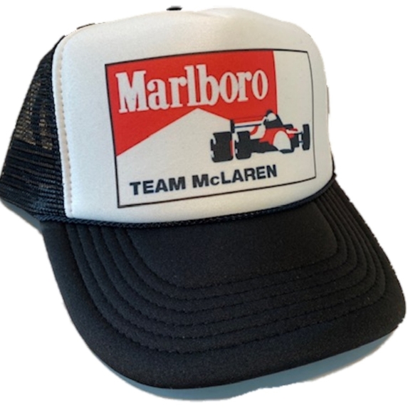 Accessories | Marlboro Team Mclaren 9s Retro Vintage Style Trucker Foam ...